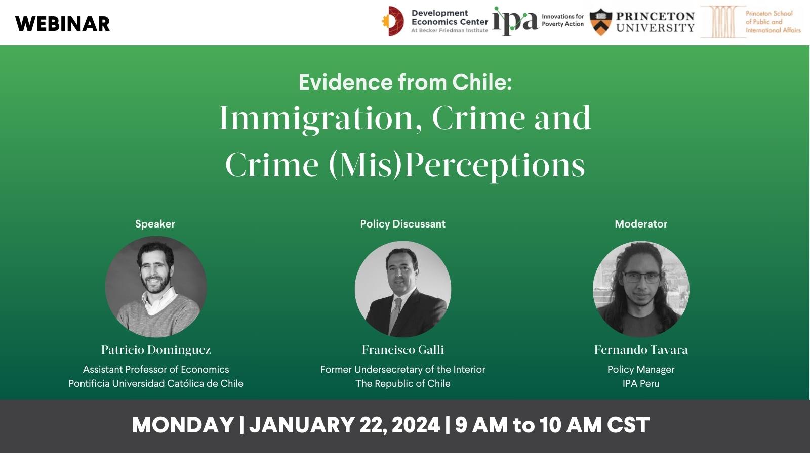 Webinar | Immigration, Crime, and Crime (Mis)Perceptions: Evidence from ...